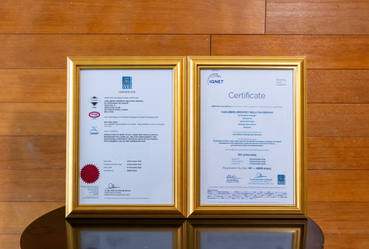 Newsroom » Carlsberg Malaysia Certified by SIRIM QAS International for ...